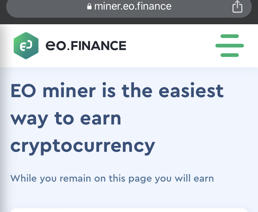 EO.miner.eo.finance review: is EO.miner Legit Or Scam